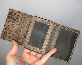 Leopard Print Trifold Wallet - Etsy