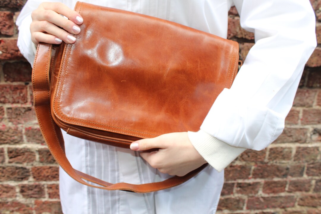 Organiser Tan Leather Bag, Multiple Pockets, Denise, Multi Pockets ...