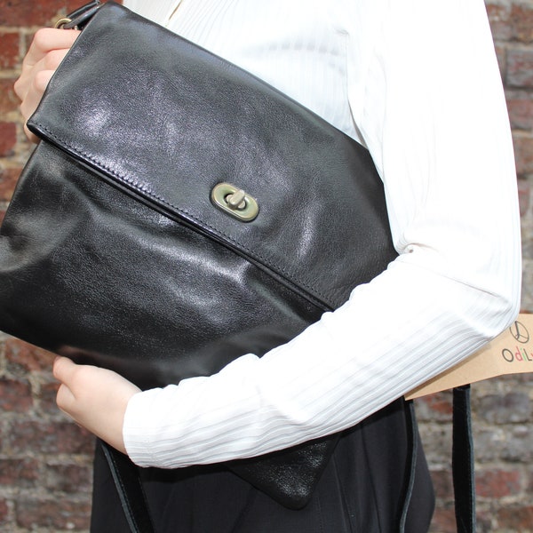 Black and Gold Cross Over Bags - Etsy