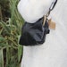 Top Clip Black Leather Bag, Plain Ball Clasp Leather Purse, Inside ...