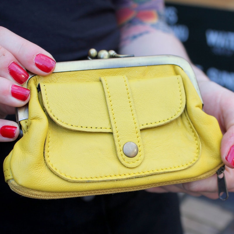 Double Coin Purse - Etsy