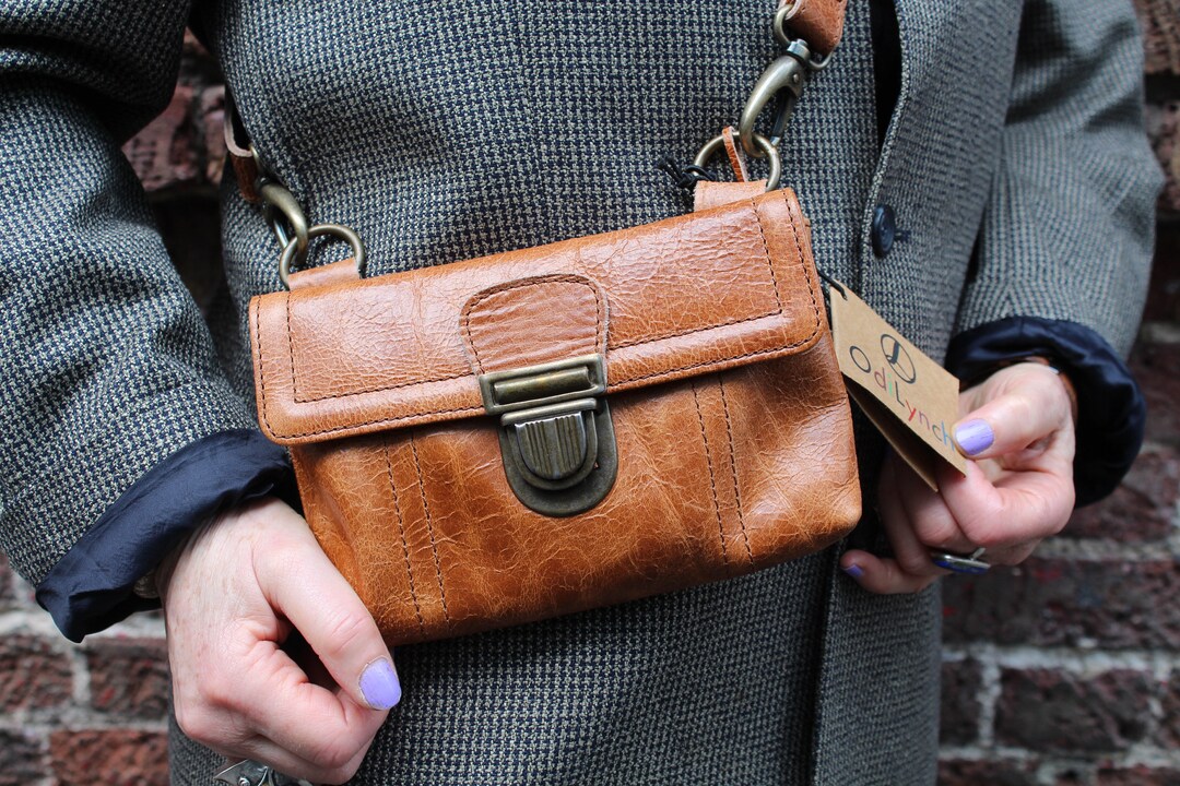 Mini Bag, Bum Bag Tan Leather, Mini Jilly, Convertible Cross Body Bag ...