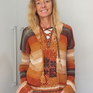 Sentro Knitting Machine Sweater PDF Pattern! Addi King Knit Jumper With ...