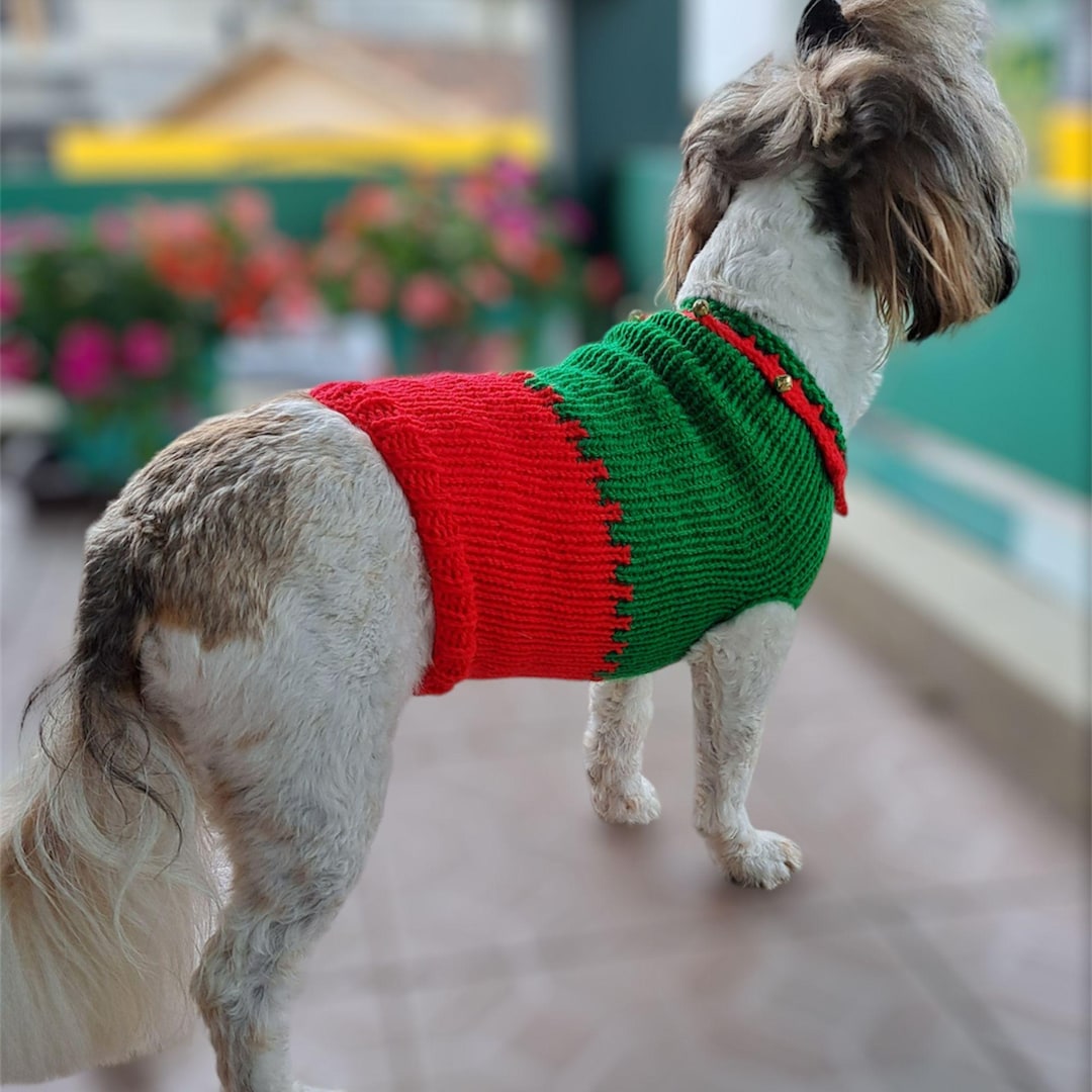 PDF Knitting Pattern Dog SWEATER Vest for Sentro or Addi King Circular ...