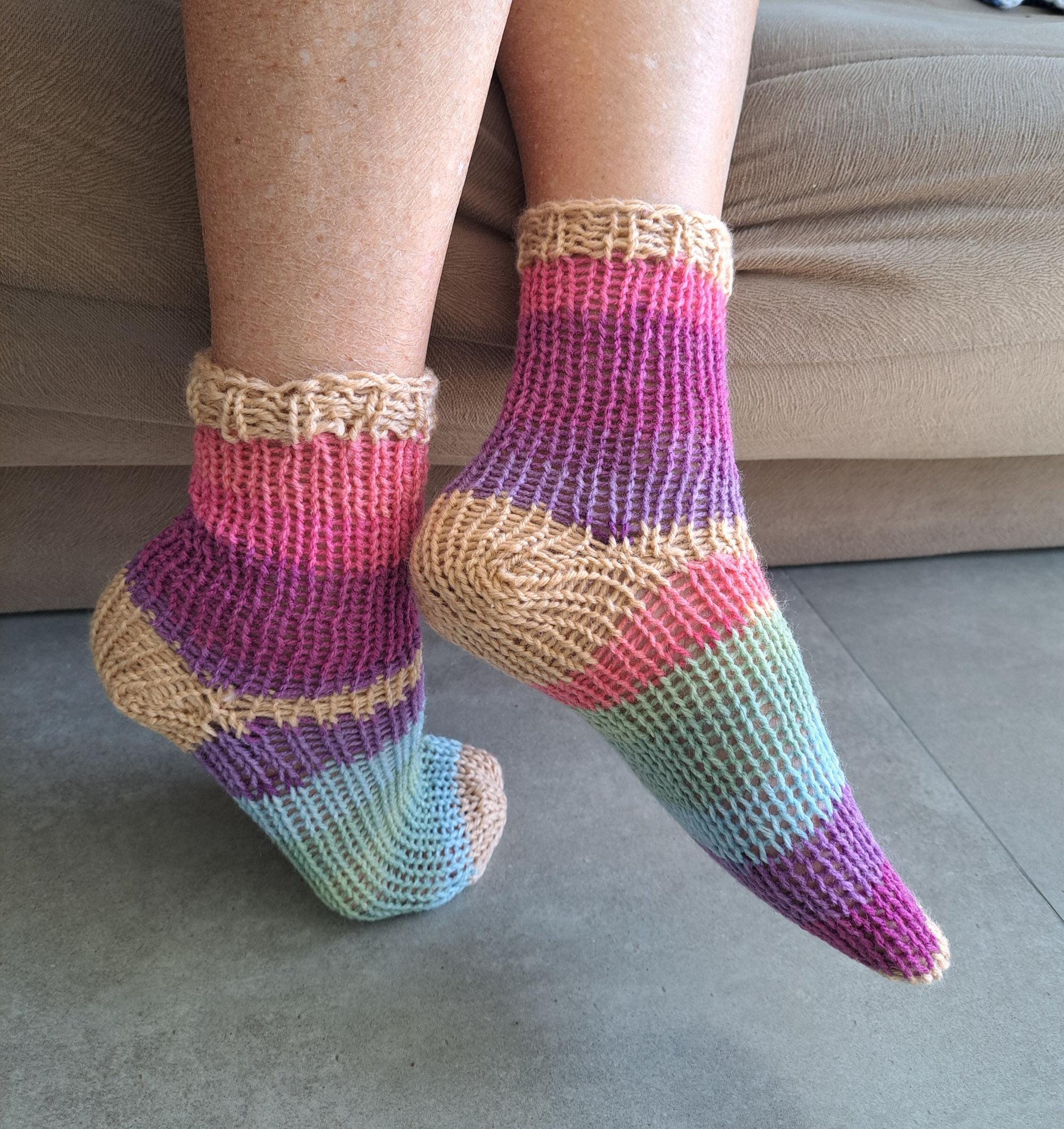 Knitted Socks Pattern for Addi Express Knitting Machine or Sentro 22 ...