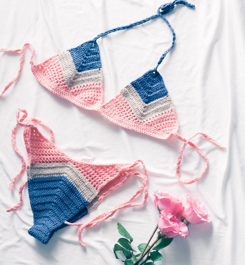 Handmade Bikini Crochet Pattern and Tutorial - Easy to Make Bathing ...