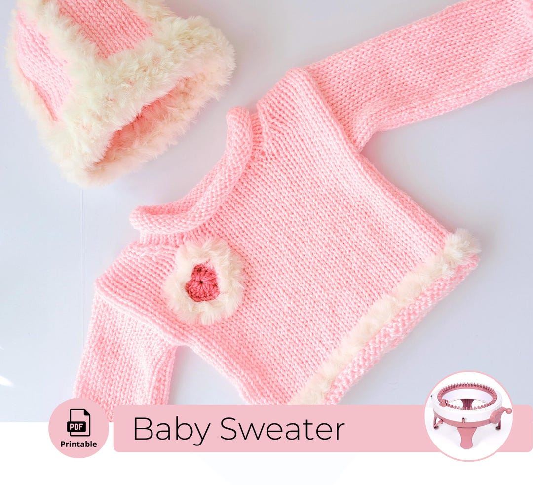 Sentro Knit Pattern PDF for Baby and Toddler Sweater for Sentro 48 or ...