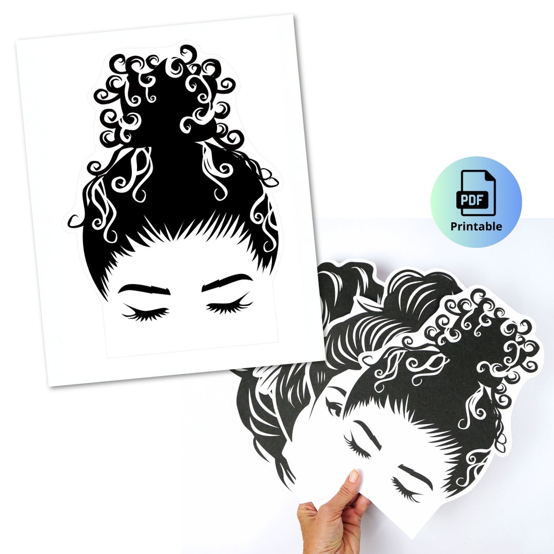 PRINTABLE Headband Display Template - ADULT Head - Digital PDF Cutout ...