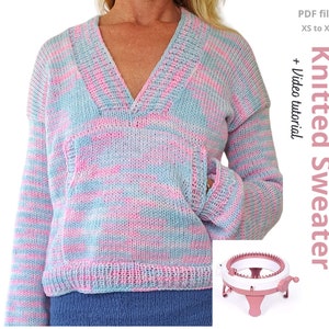 Sundance Spring Cardigan Pattern Circular Knitting Machine Sentro 48 ...