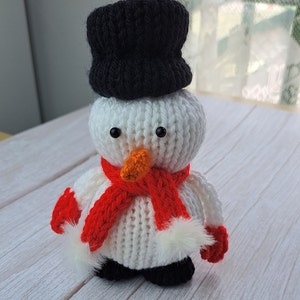 Modèle PDF de bonhomme de neige à tricoter pour Sentro 48 aiguilles ou ...