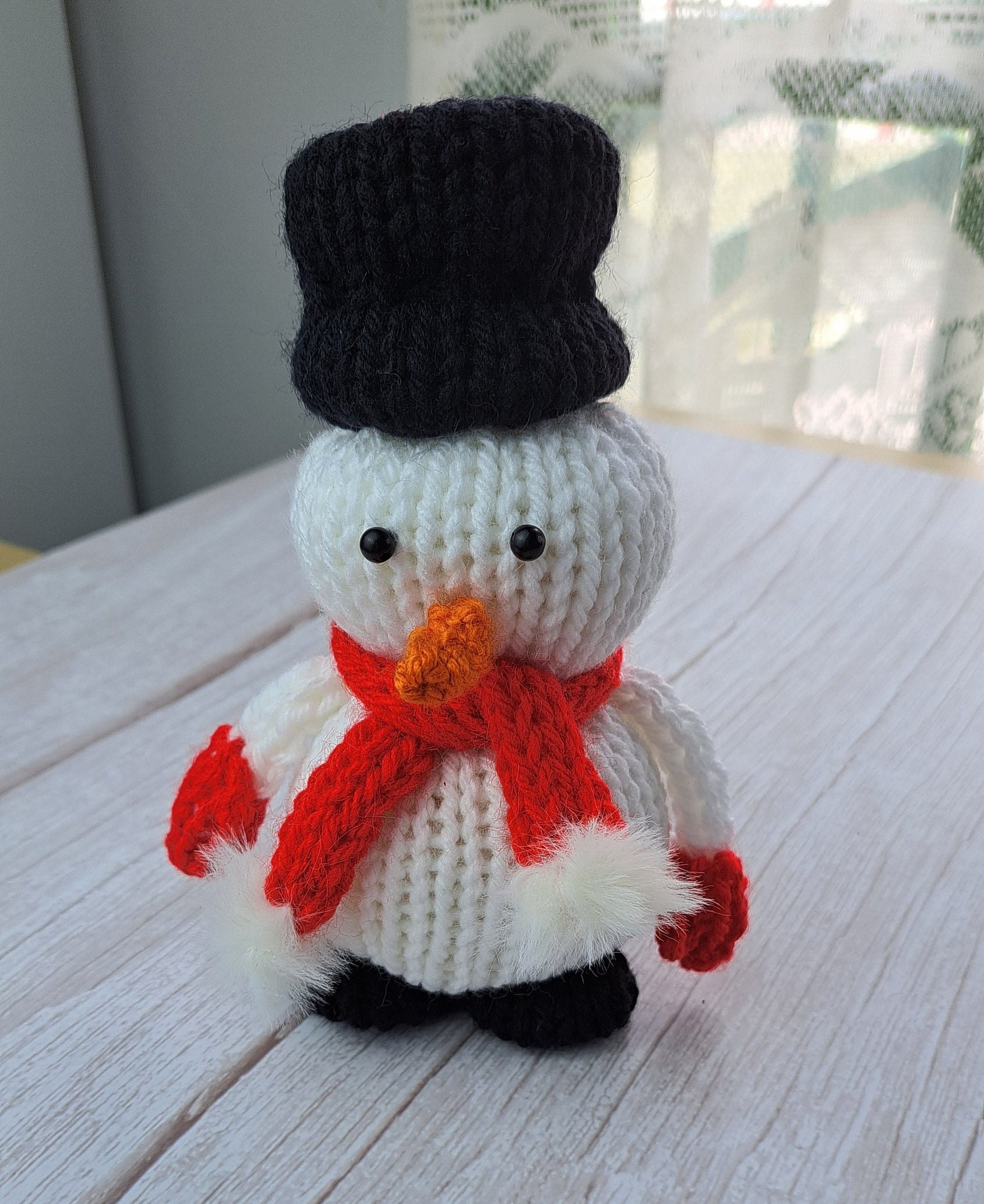 Snowman Knitting PDF Pattern for Sentro or ADDI Knitting - Etsy Australia