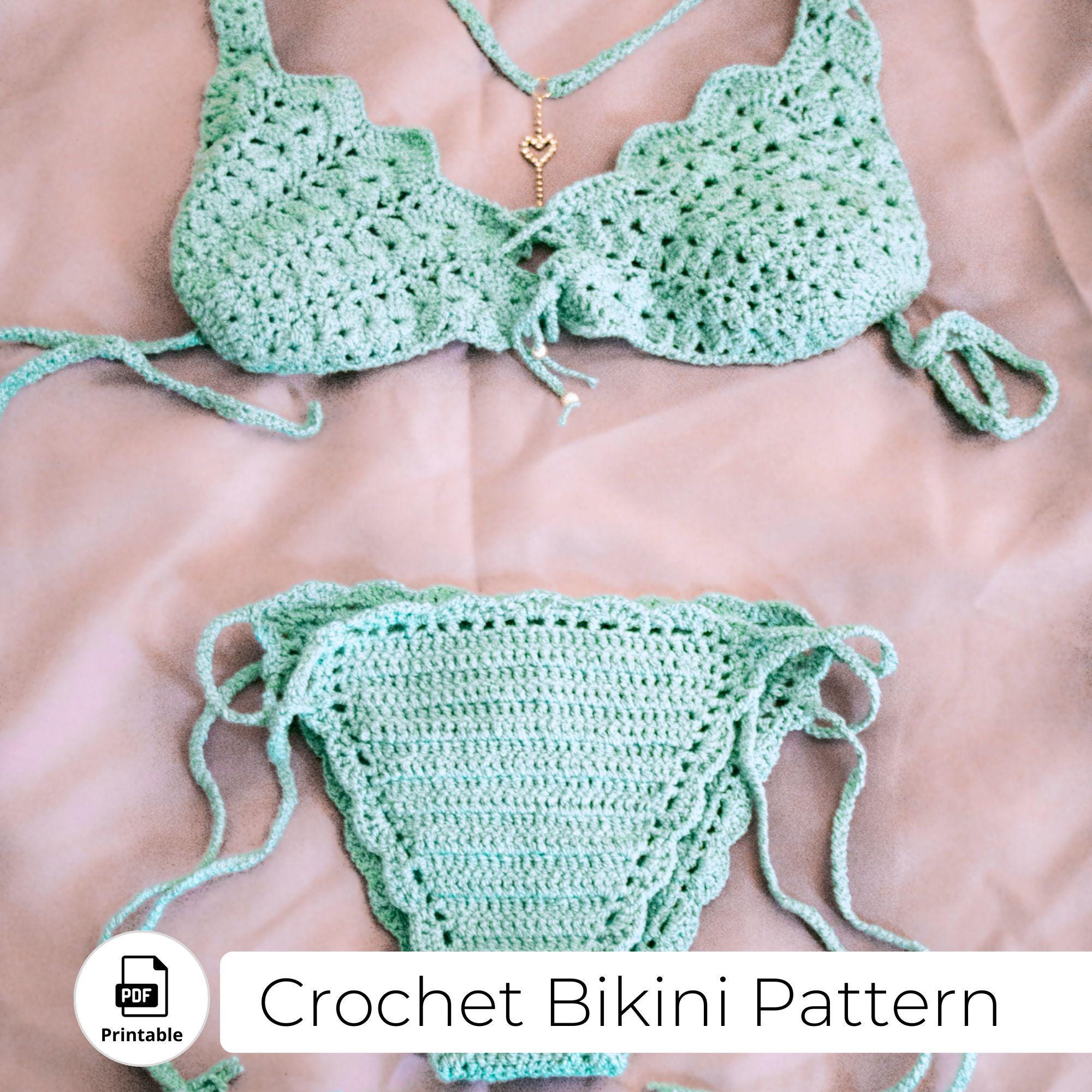 Crochet Bikini Set Pattern - Crochet Bathing Suit - Lace Sexy Swimwear ...