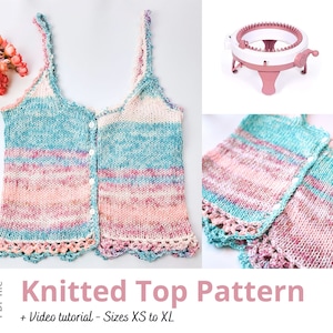Easy Sentro Knitting PDF Pattern for a Summer Top for Beginners Using ...