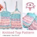 Easy Sentro Knitting PDF Pattern for a Summer Top for Beginners Using ...