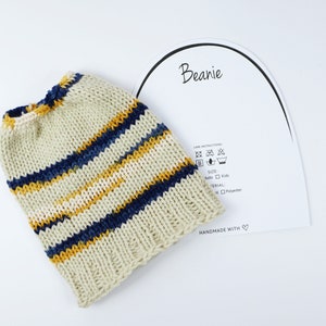 PRINTABLE Beanie Hat Insert Card Template - Downloadable PDF - Bun ...