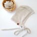 Bonnet Hood Pattern Sentro or Addi King - Women Custom Knit Beanie With ...