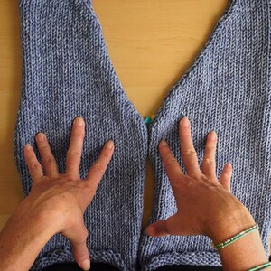 V-neck Sweater Knitting PDF Pattern for Sentro Knitting Machine or Addi ...
