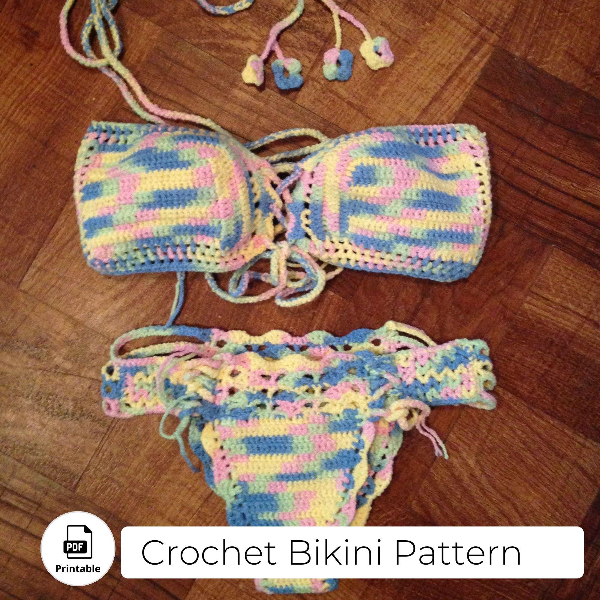 DIY Crochet Brazilian Bikini Set PDF Pattern - Crochet Bathing Suit for ...