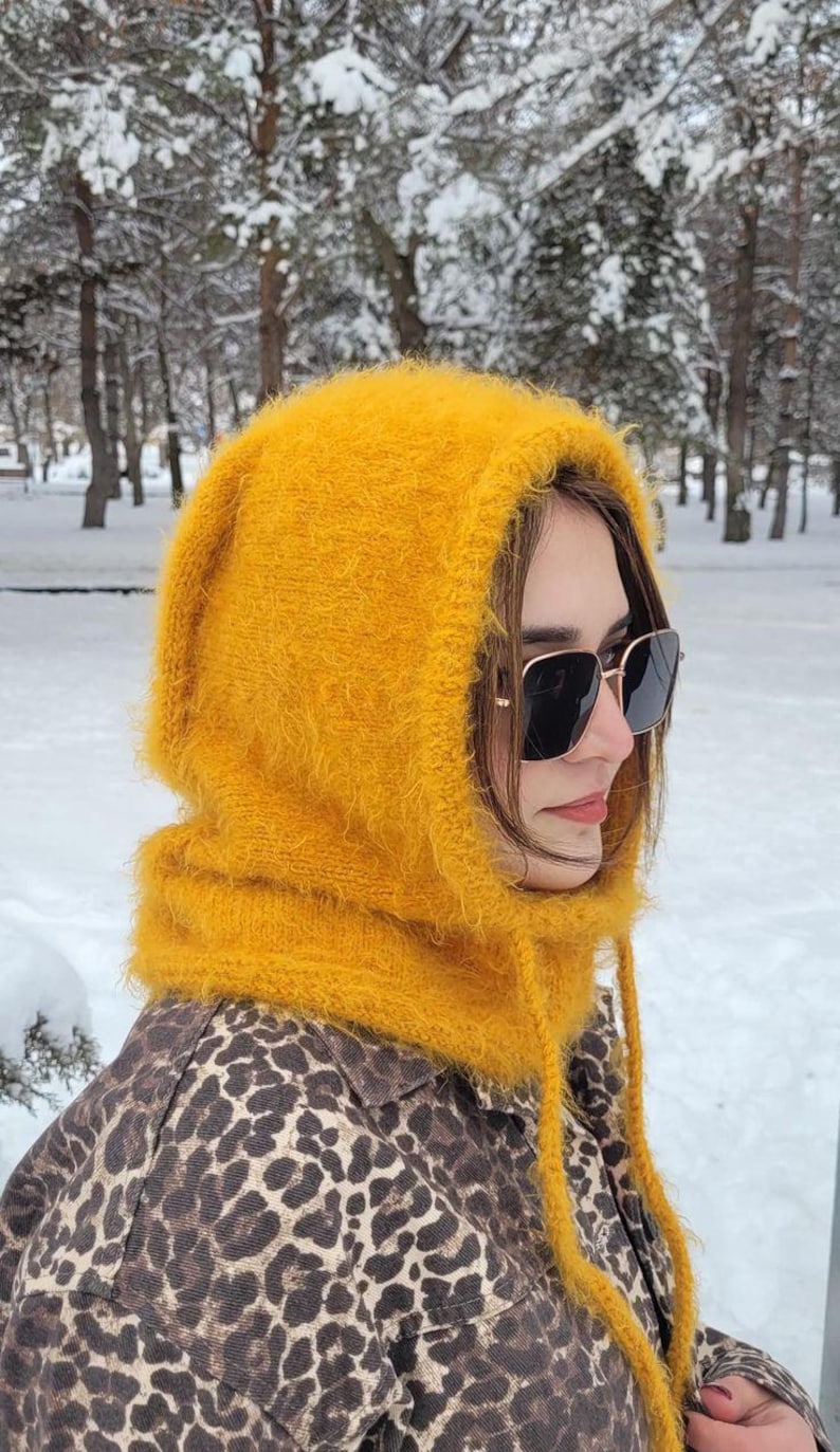 Hooded Cowl Sentro or Addi King Pattern PDF - Woman Snowboard Balaclava ...