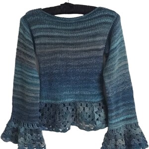 Knitting PDF Pattern for Winter Sweater Made on Sentro or ADDI Express ...