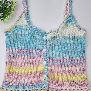 Easy Sentro Knitting PDF Pattern for a Summer Top for Beginners Using ...