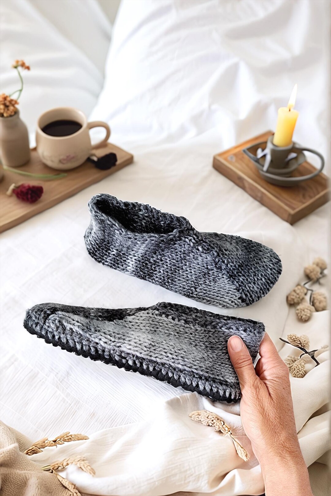 DIY Crossover Slippers Pattern for Addi Express Knitting Machine or ...