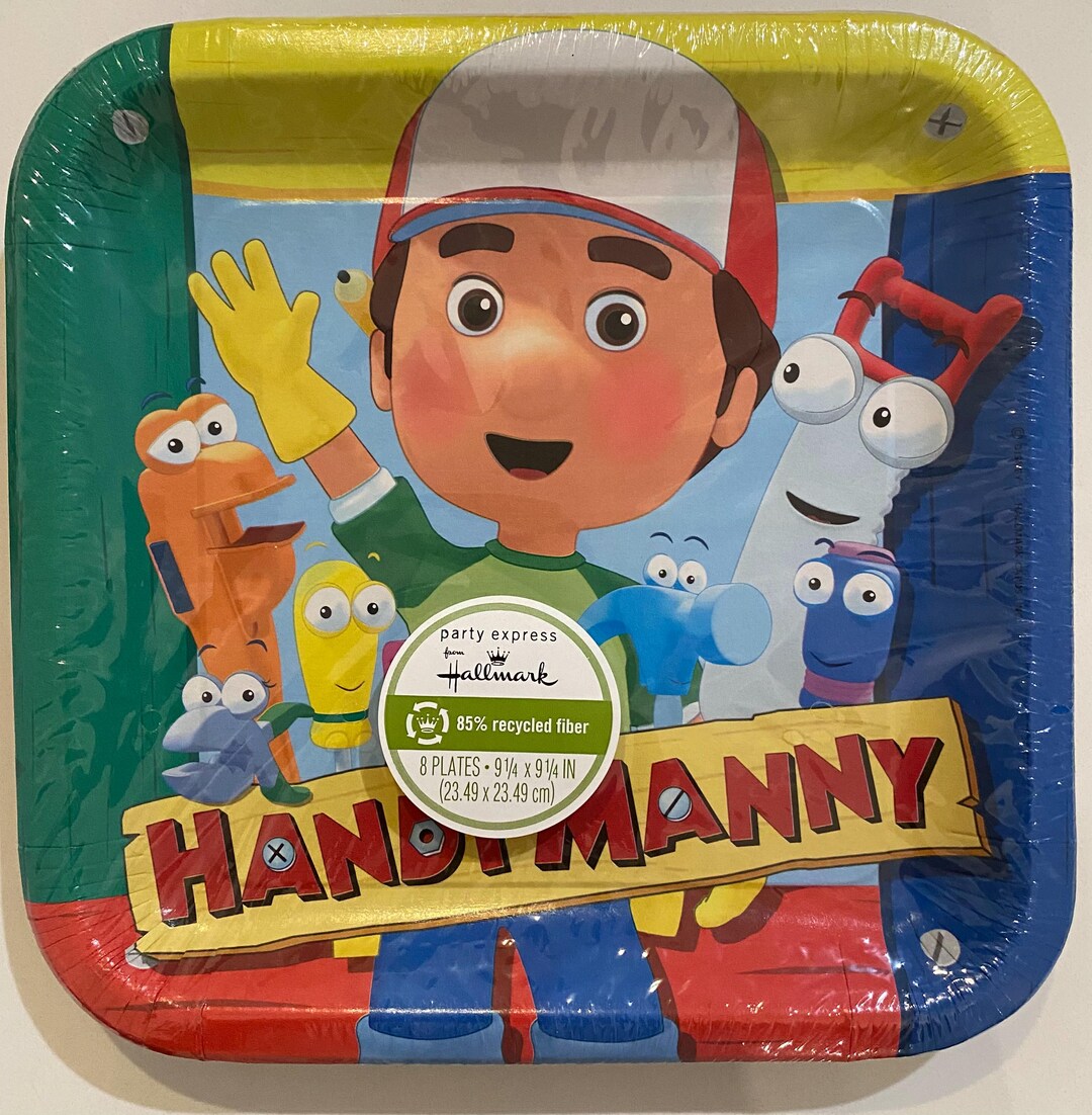 Handy Manny Large Plates (8ct) - Etsy