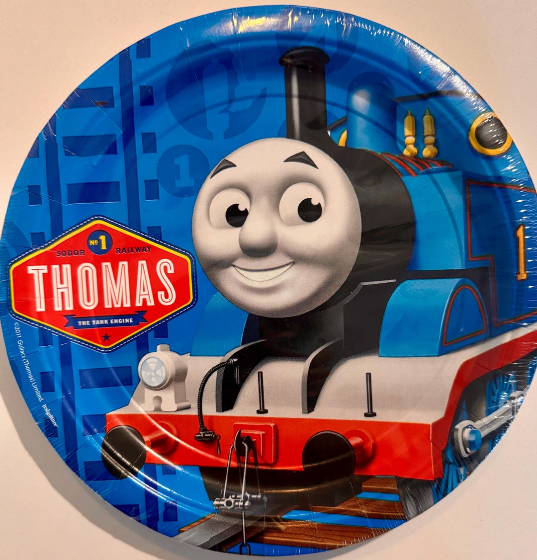 Thomas the Tank Large Plates (8ct) - Etsy