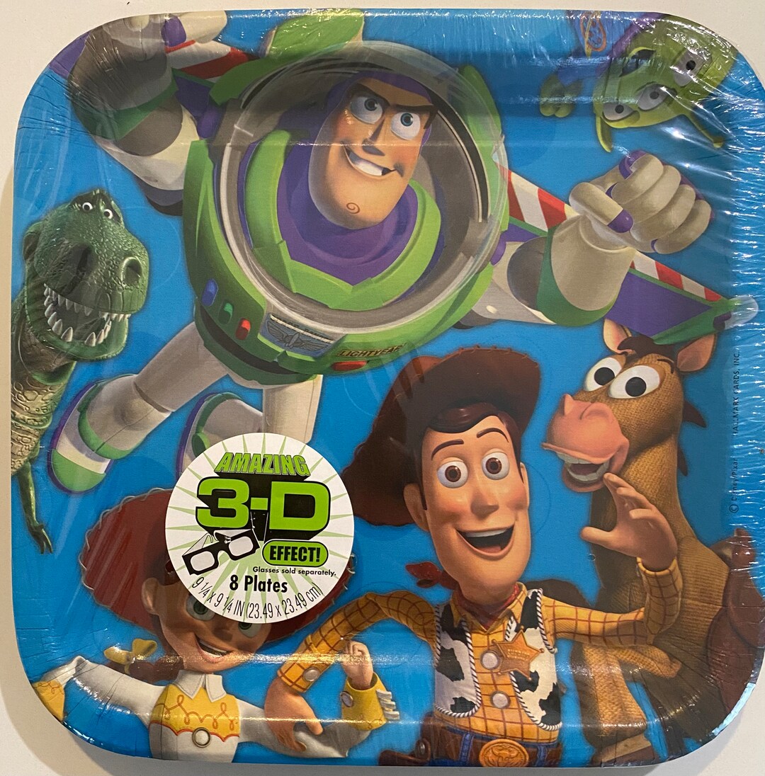 Toy Story 3 Large Plates (8ct) - Etsy
