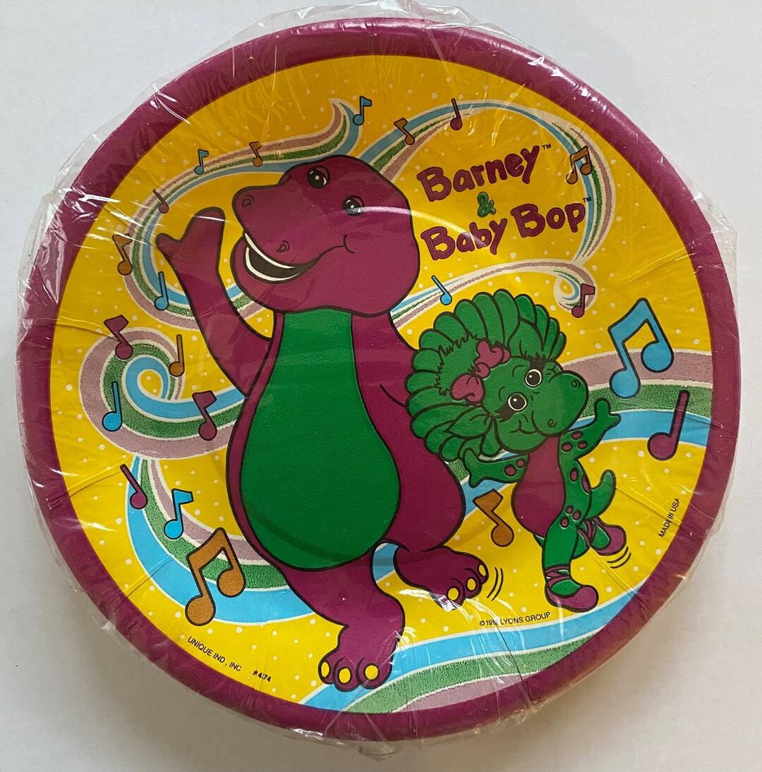 Barney & Baby Bop Small Plates (8ct) - Etsy