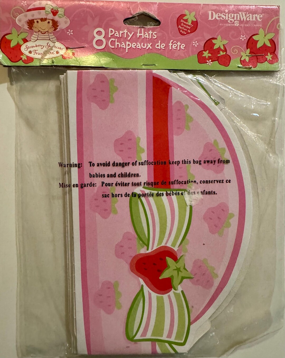 Strawberry Shortcake Party Hats 8ct - Etsy