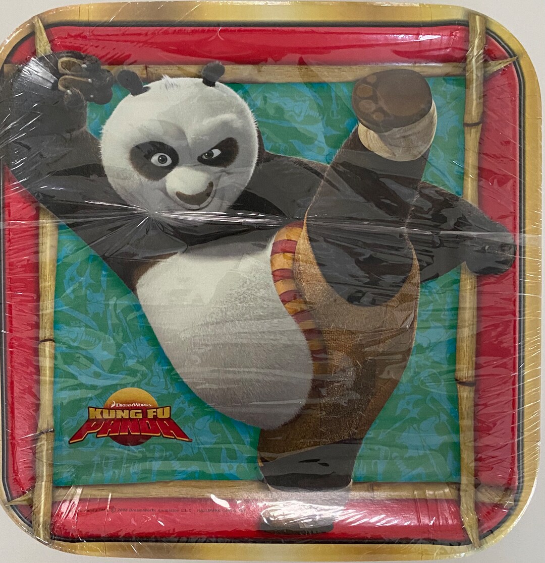 Kung Fu Panda Large Plates (8ct) - Etsy