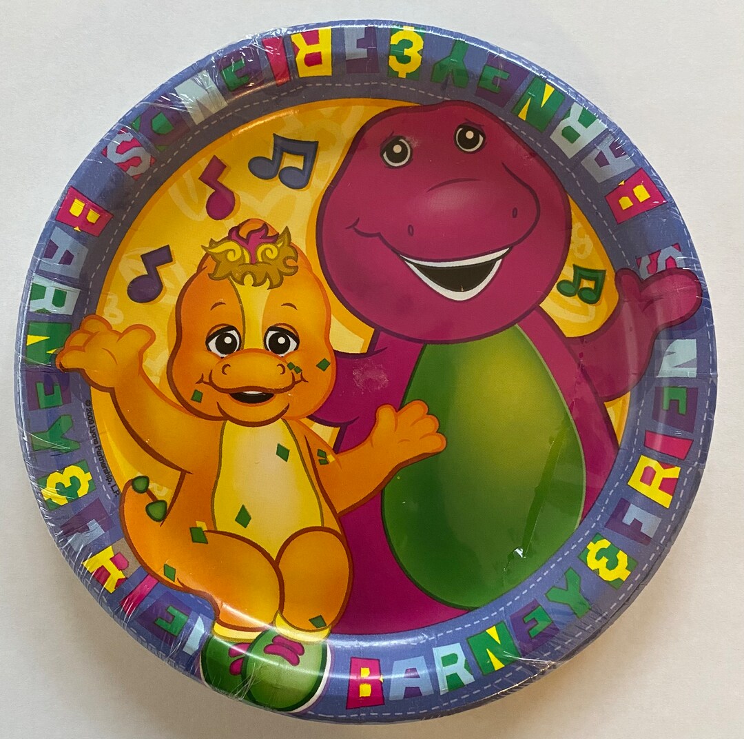 Barney & Friends Small Plates 8ct - Etsy