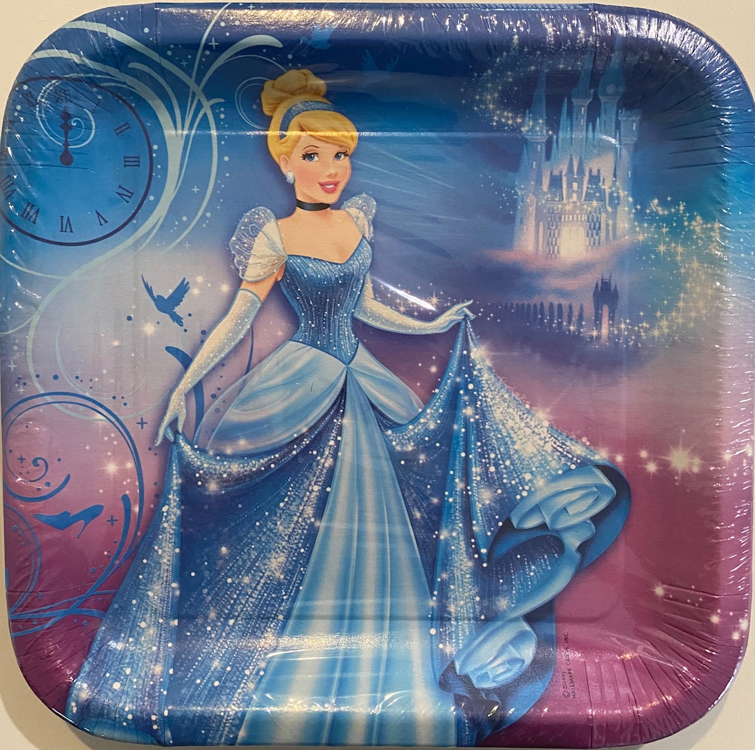 Cinderella Sparkle Large Plates (8ct) - Etsy