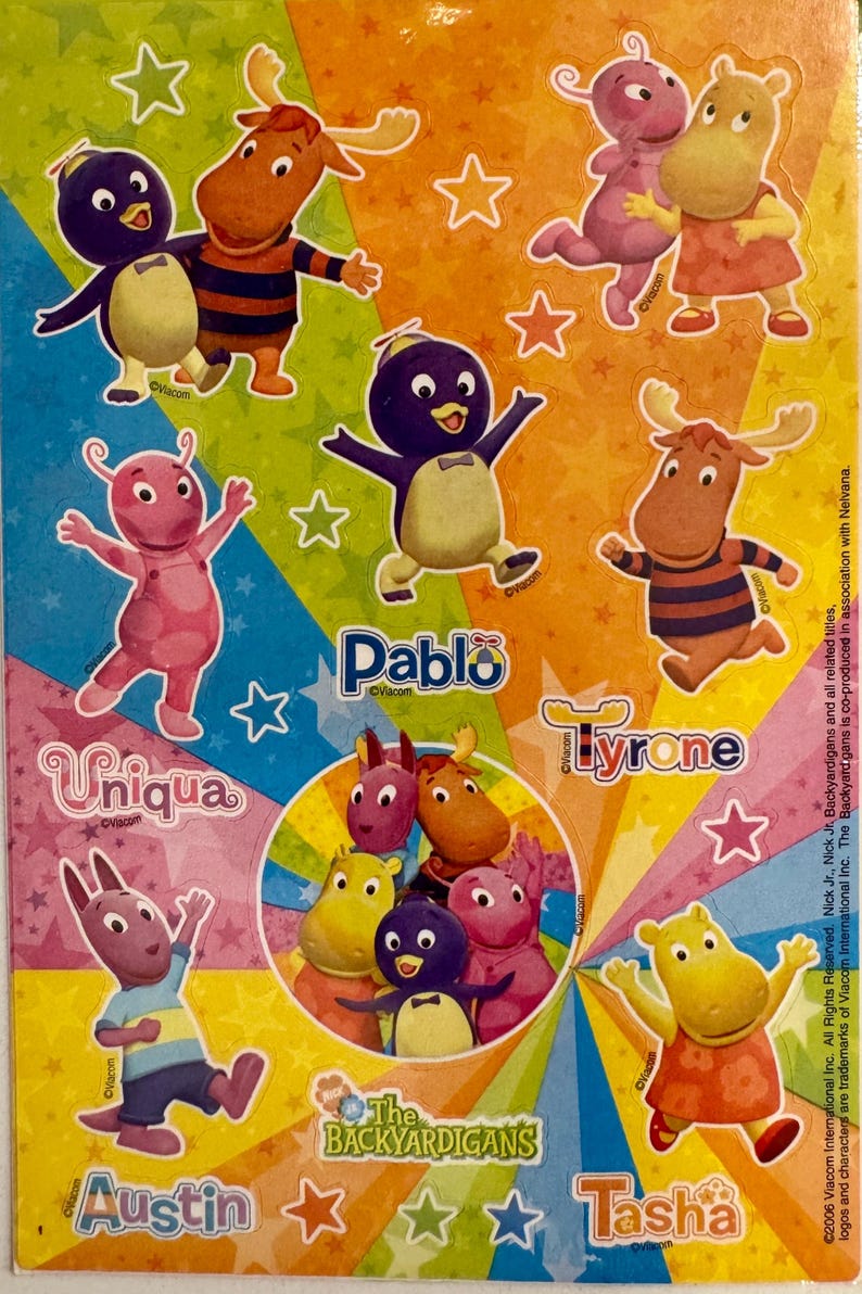 The Backyardigans Stickers (1ct) - Etsy