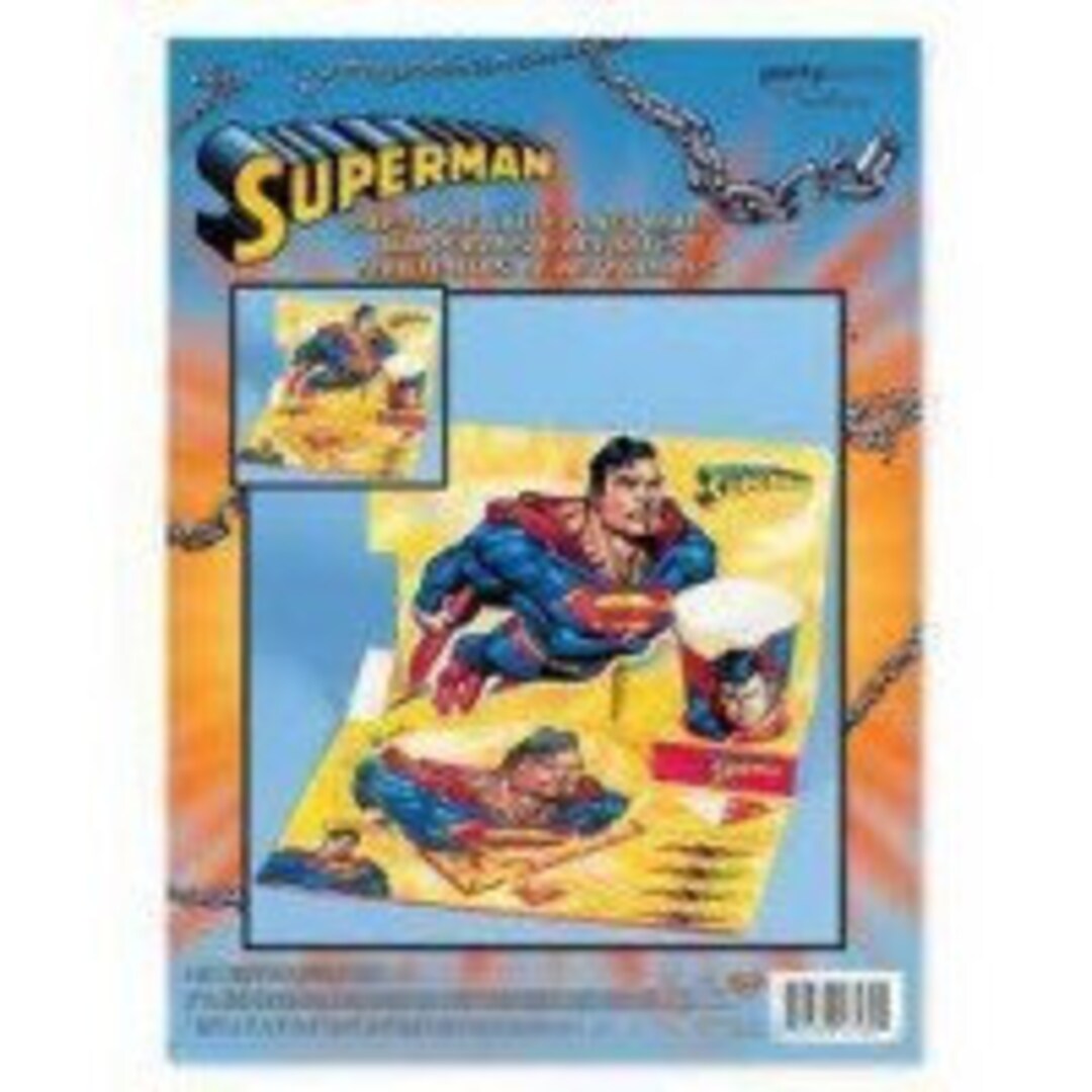 Superman Pop-up Activity Place Mats(4ct) - Etsy