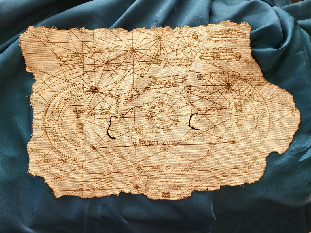 One Eyed Willie Canvas Treasure Map, (similar to the One Seen in the ...
