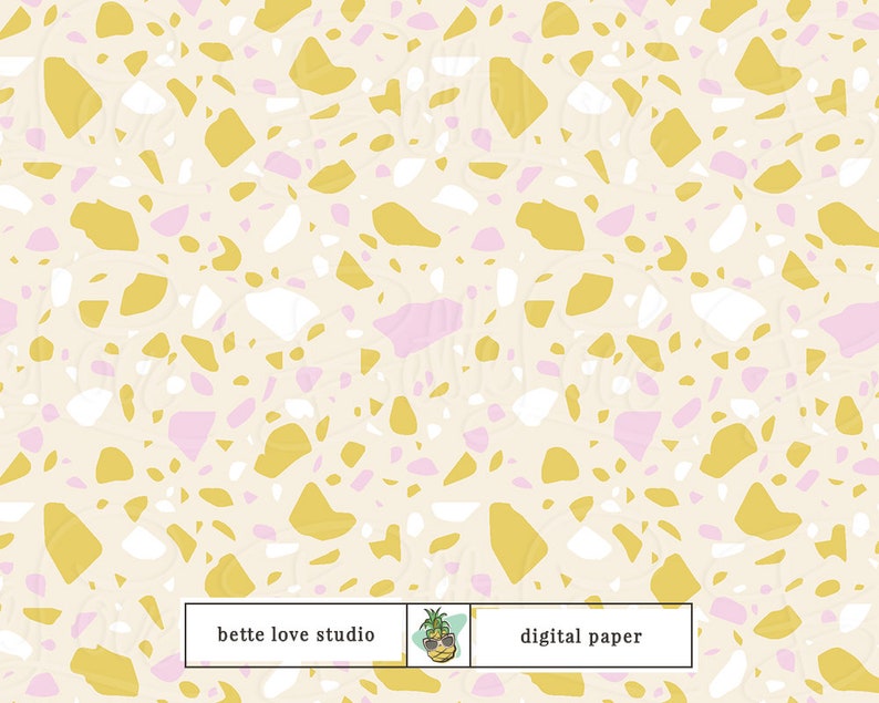 Terrazzo Digital Paper Terrazzo Tile Terrazzo Wallpaper | Etsy