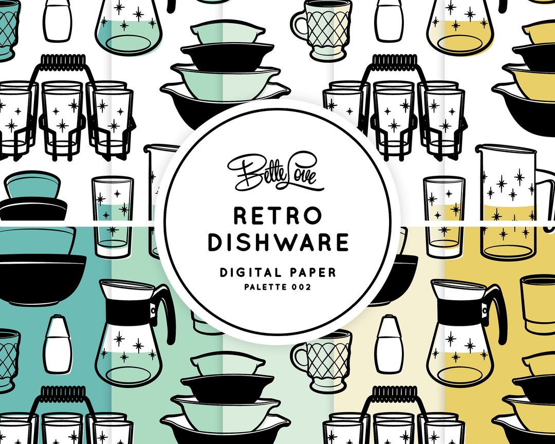 Retro Printable Paper Retro Art Vintage Digital Paper Art Retro Journal ...