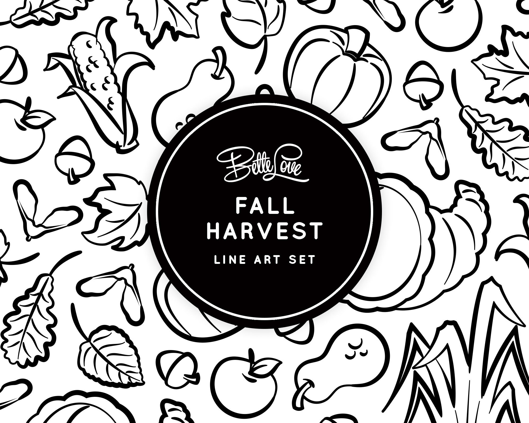 Fall Festival Clipart Black And White