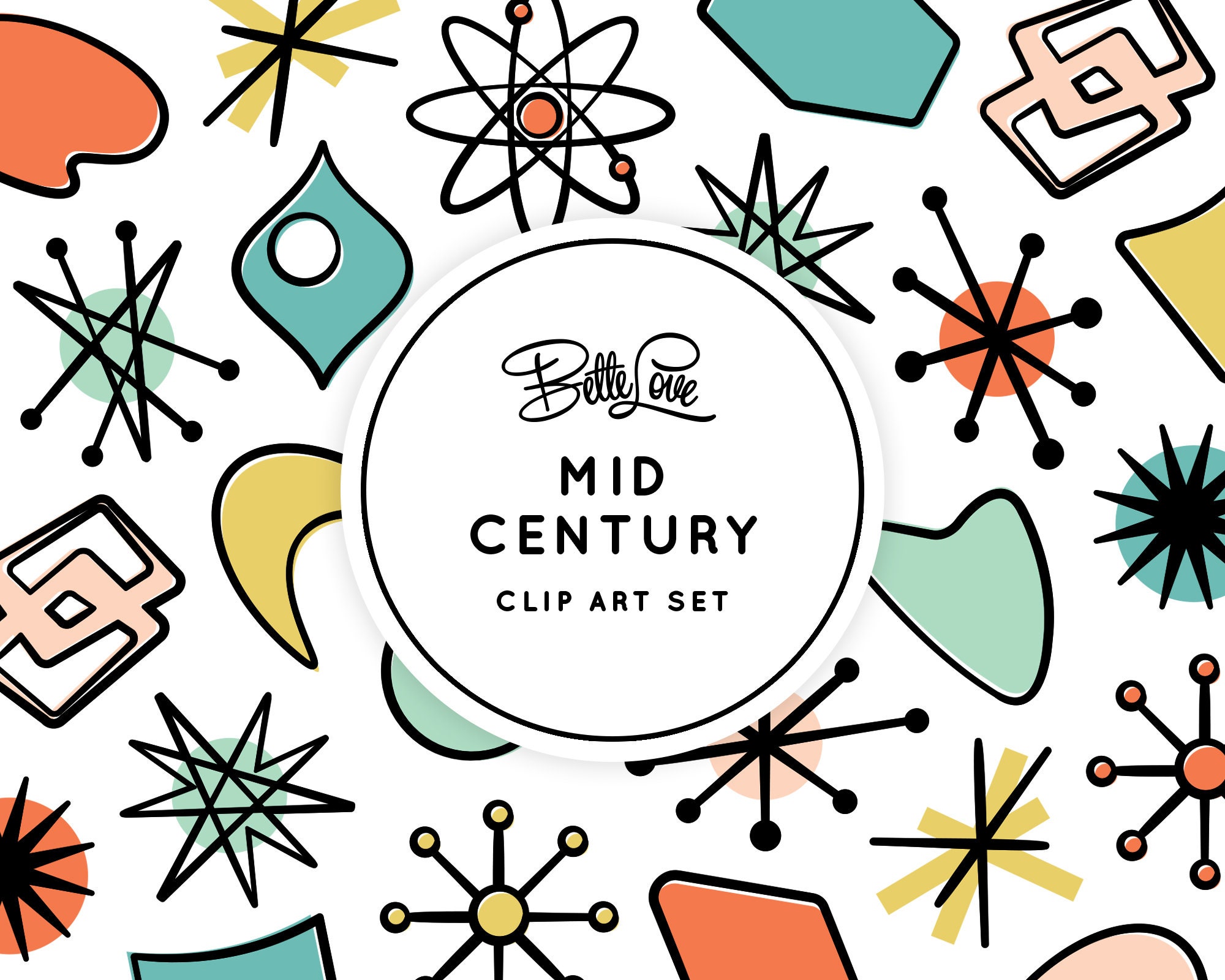 Free Retro Clipart Shapes