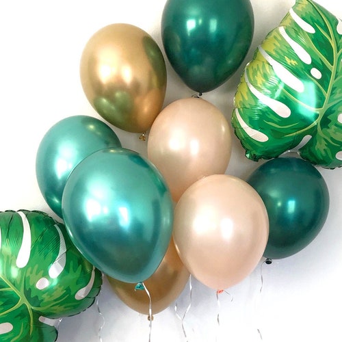 Tropical Party Balloons Jungle Party Decorations Safari - Etsy