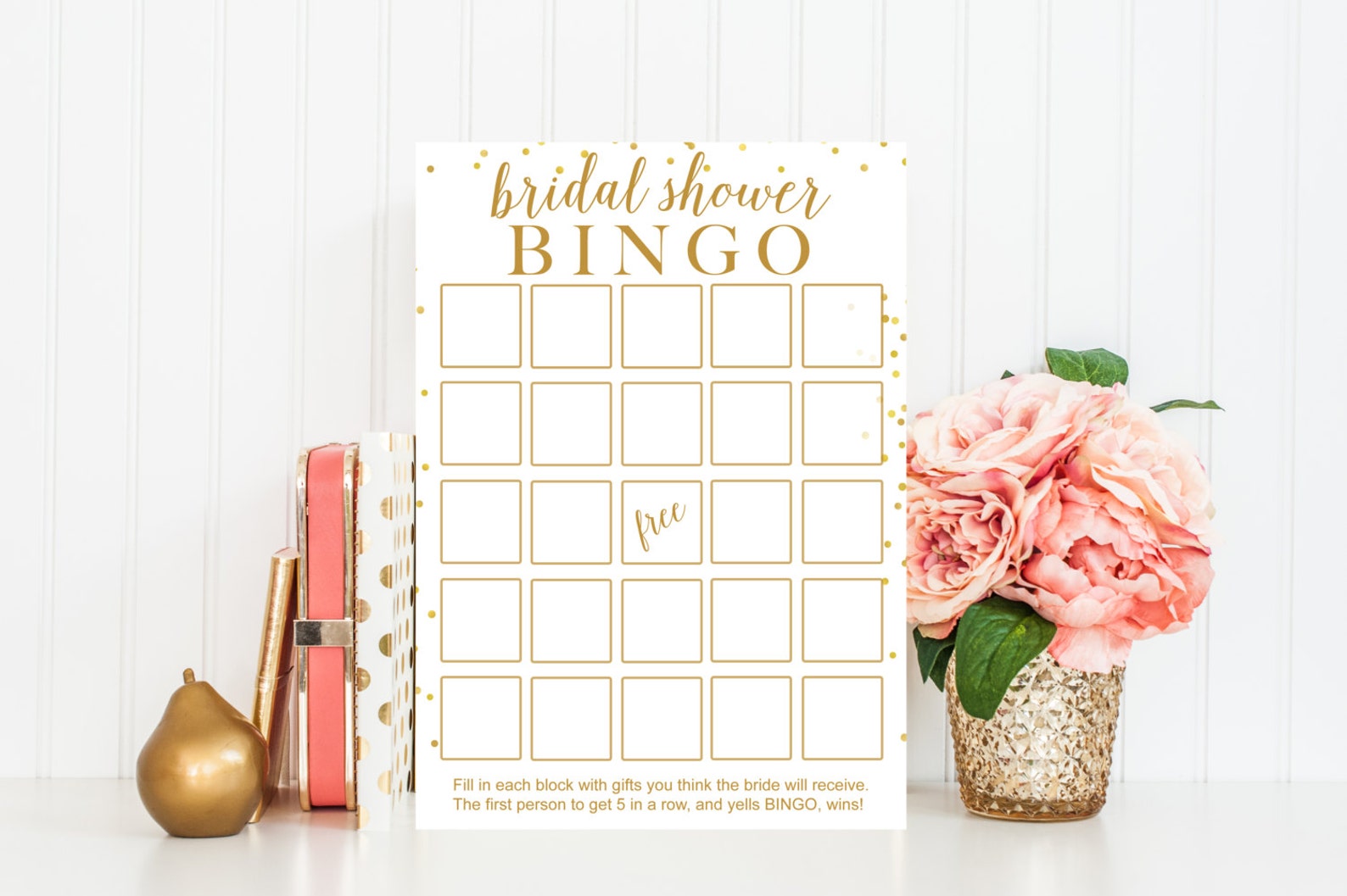 Bridal Shower Bingo Game Printable Bridal Shower Game - Etsy