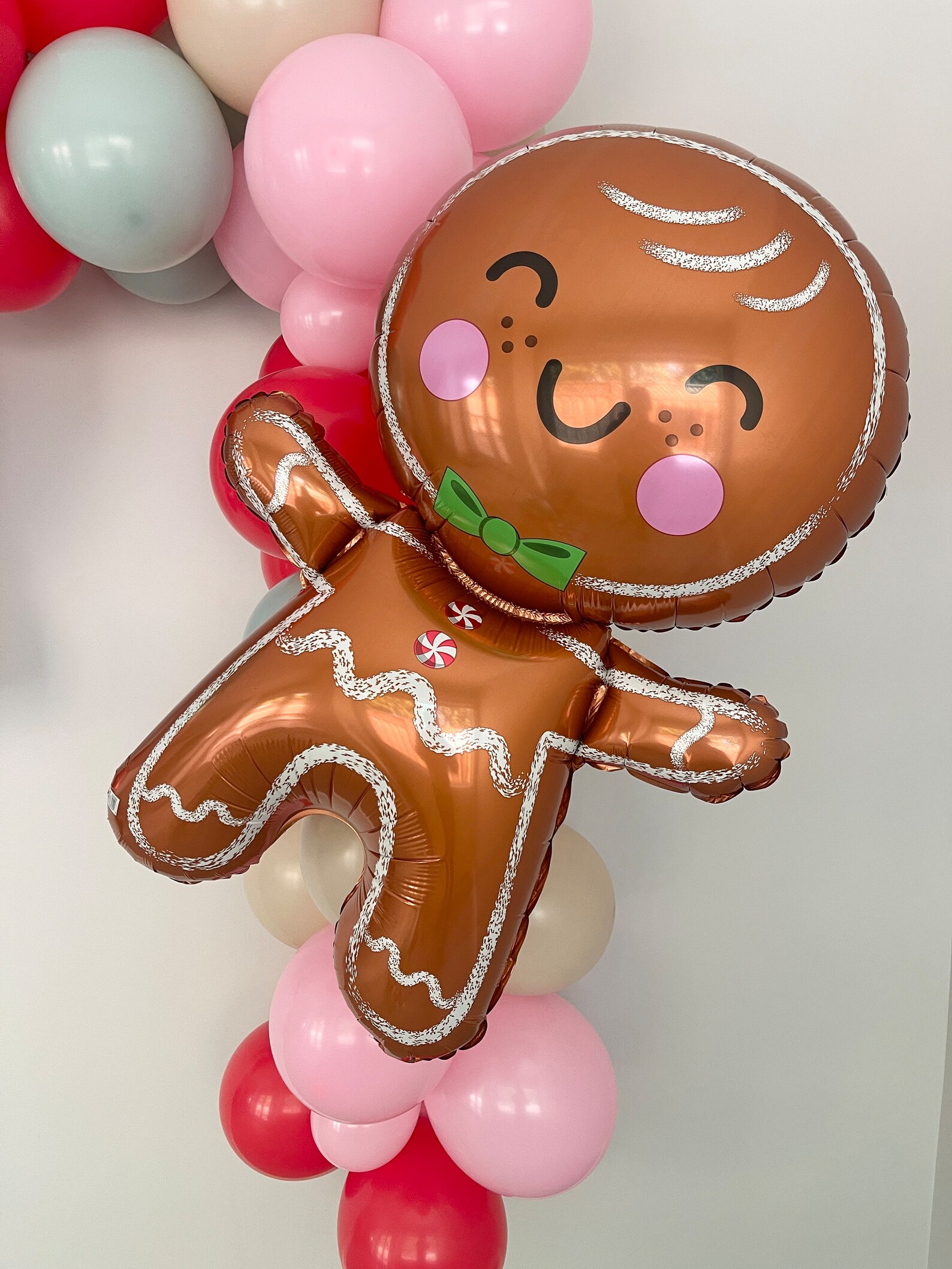 Gingerbread Man Balloon Christmas Balloons Christmas Party - Etsy