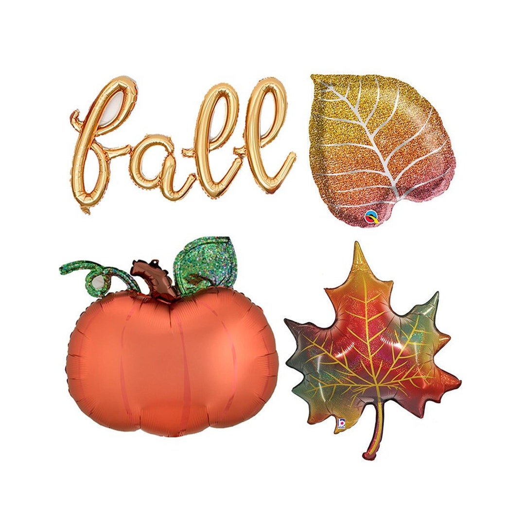 Boho Rustic Fall Balloons, Autumn Leaves, Fall Garland, Thanksgiving ...