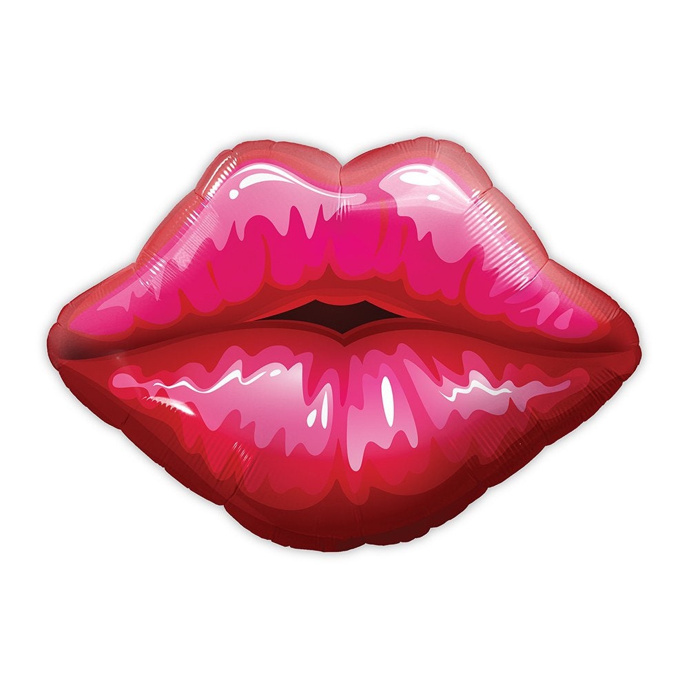 Red Lips Balloon, Bridal Shower Decor, Bachelorette Party, Lips Foil ...