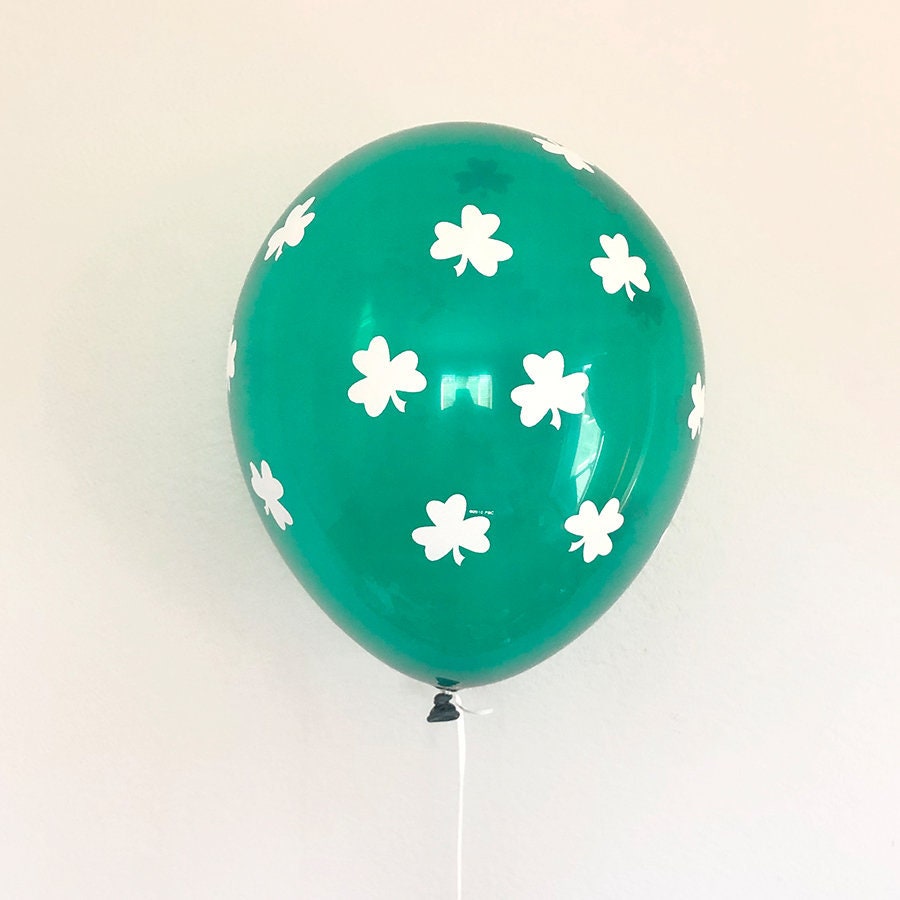 Shamrock Balloons Set St. Patrick's Day Balloons St. | Etsy