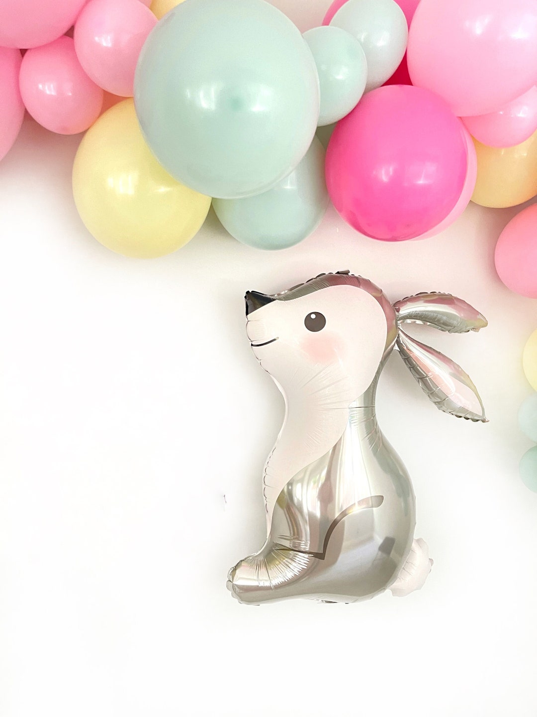 Easter Bunny Balloon, Egg Balloon, Happy Easter Balloon, Easter Balloon ...