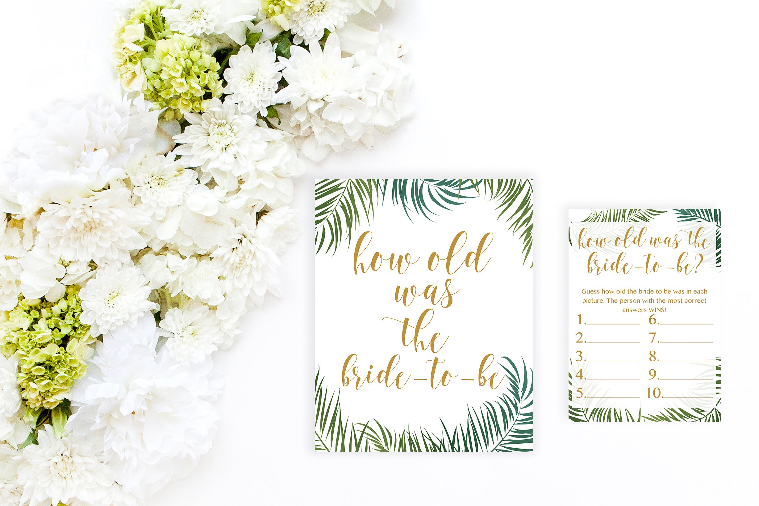Find the Guest Game Tropical Bridal Shower Game Printable | Etsy
