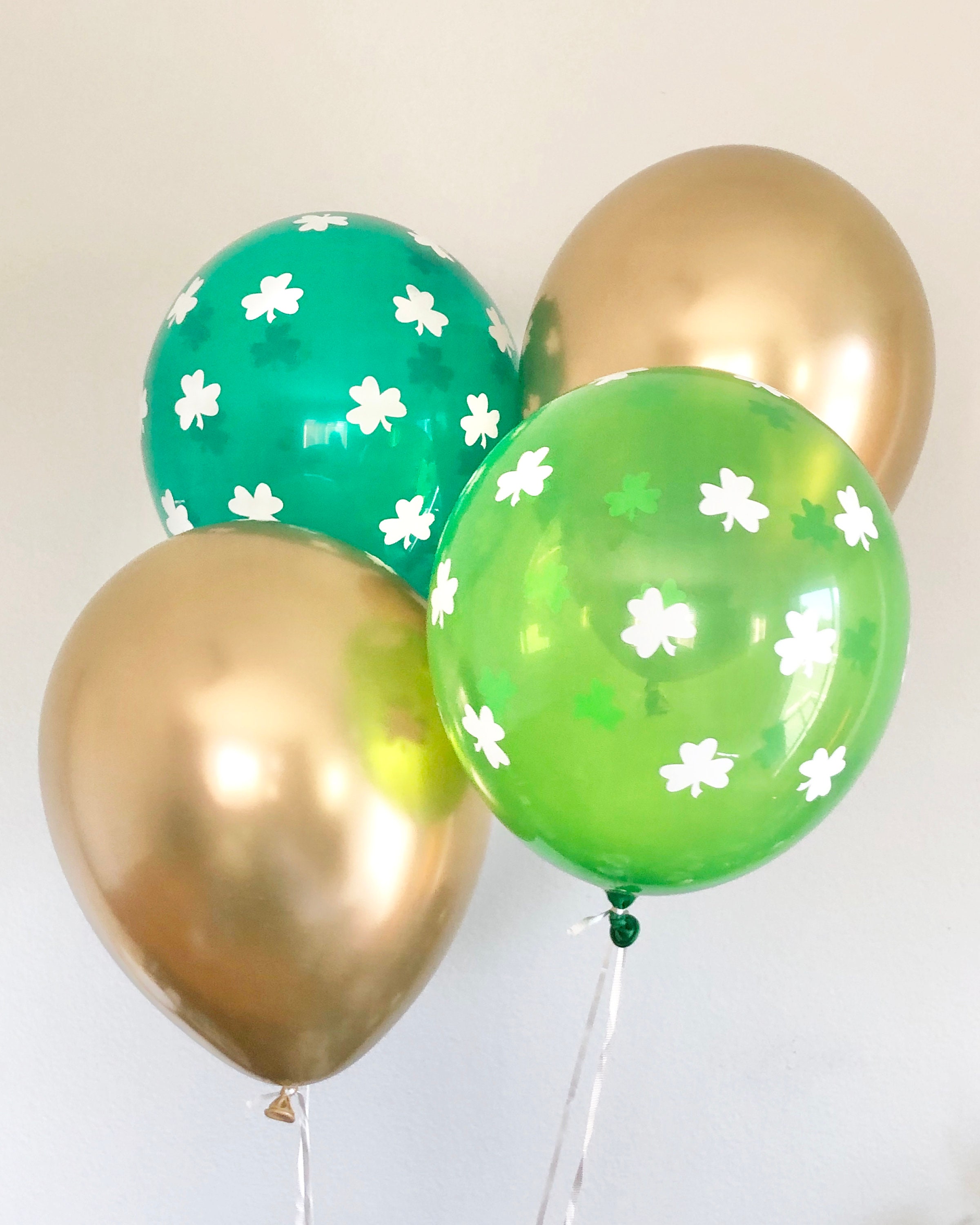 Shamrock Balloons Set St. Patrick's Day Balloons St. | Etsy